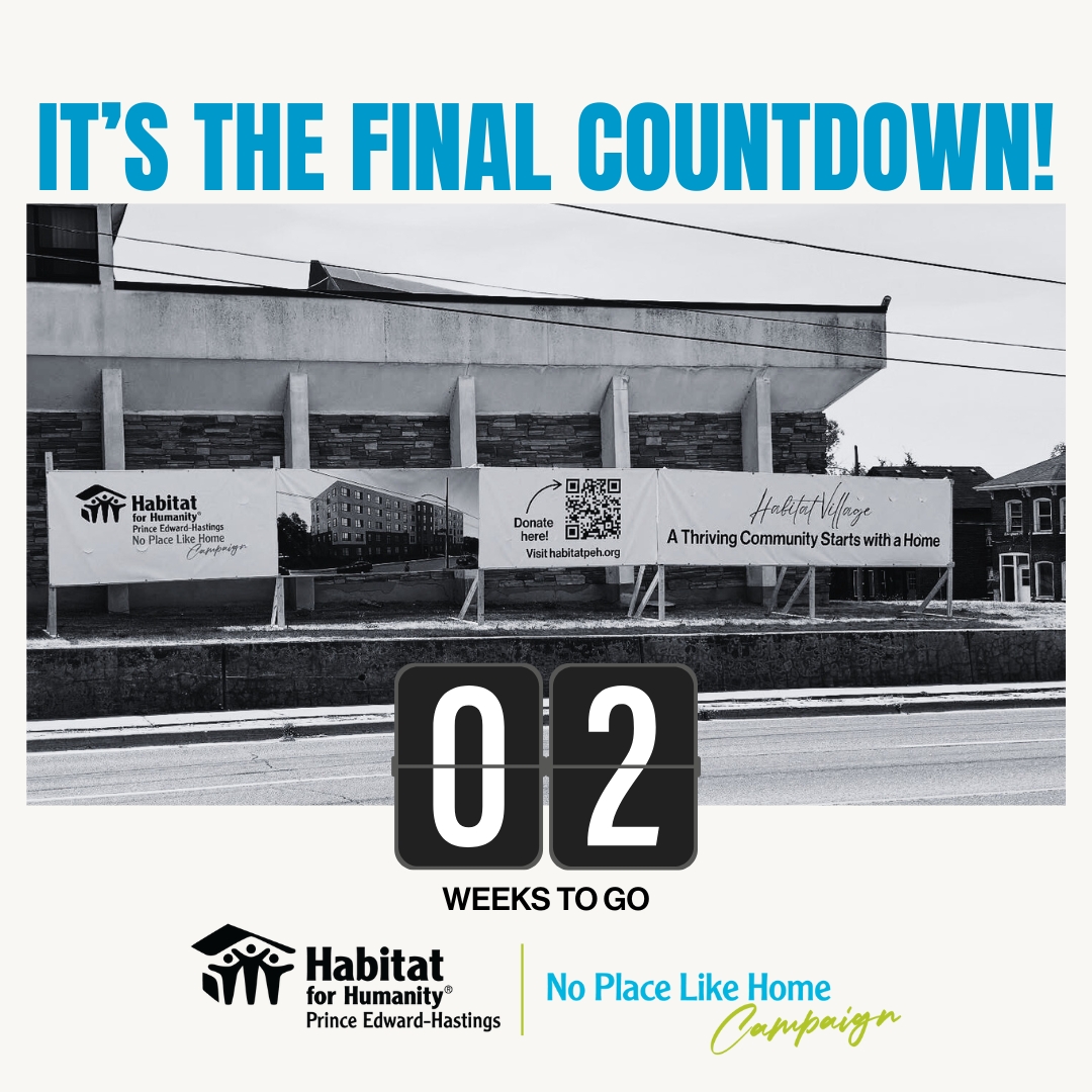 It’s the Final Countdown! - Habitat for Humanity Prince Edward-Hastings